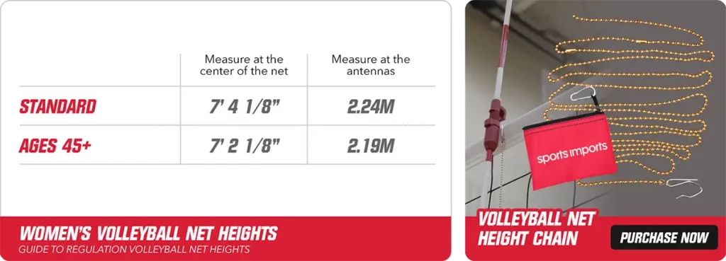 Regulation Volleyball Net Heights Guide | Sports Imports